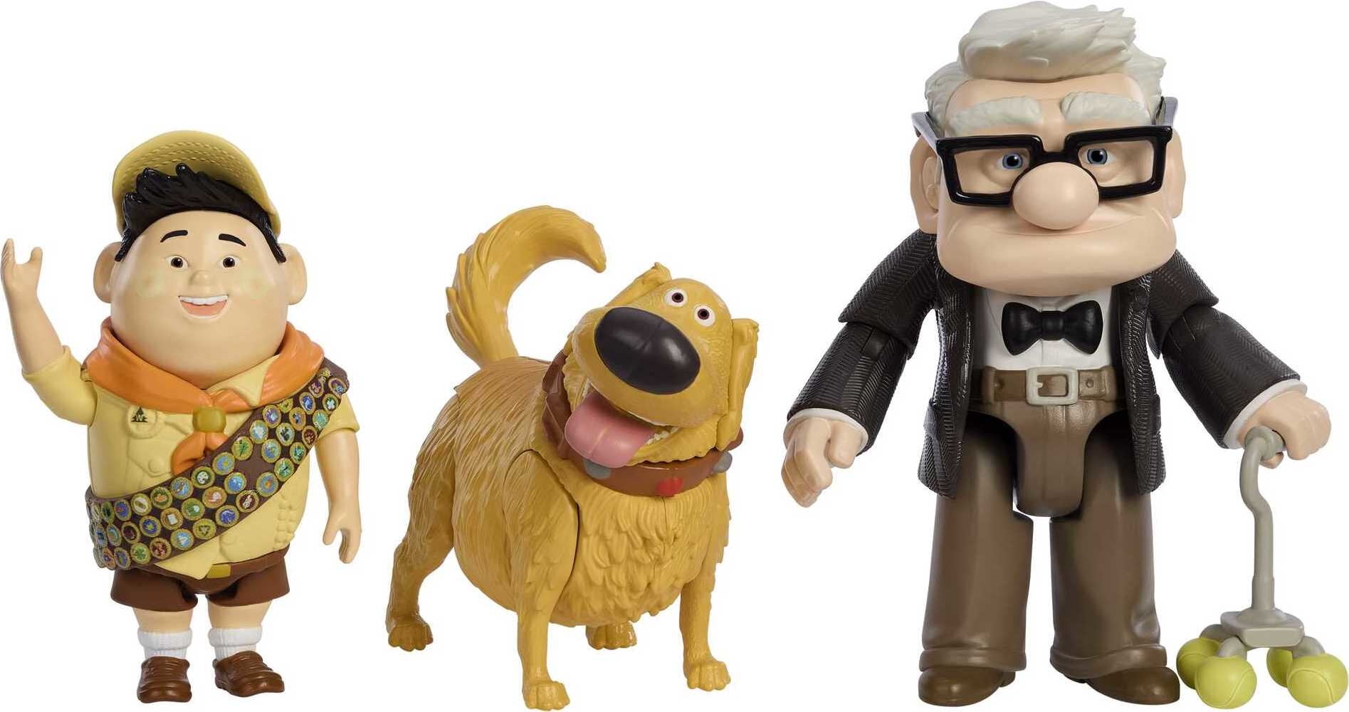Disney Pixar Up Set with 3 Action Figures, Journey to Paradise Falls ...