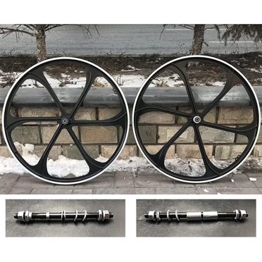 DONSP1986 29"/700C Alum Mag Wheels Set Rims 100x135MM &Flywheel ...