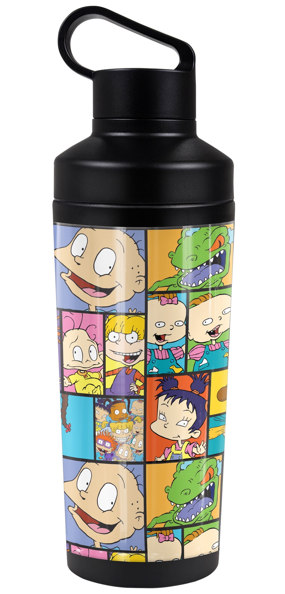 Rugrats Official Rugrats Character Squares 18 oz Insulated Water Bottle ...