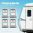DUYIWAA 4 Pack Toolbox Lock Stainless Steel Trailer Paddle Door Latch ...