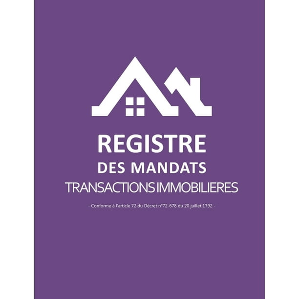Registre Des Mandats Registre Des Mandats Immobilier Conforme à L