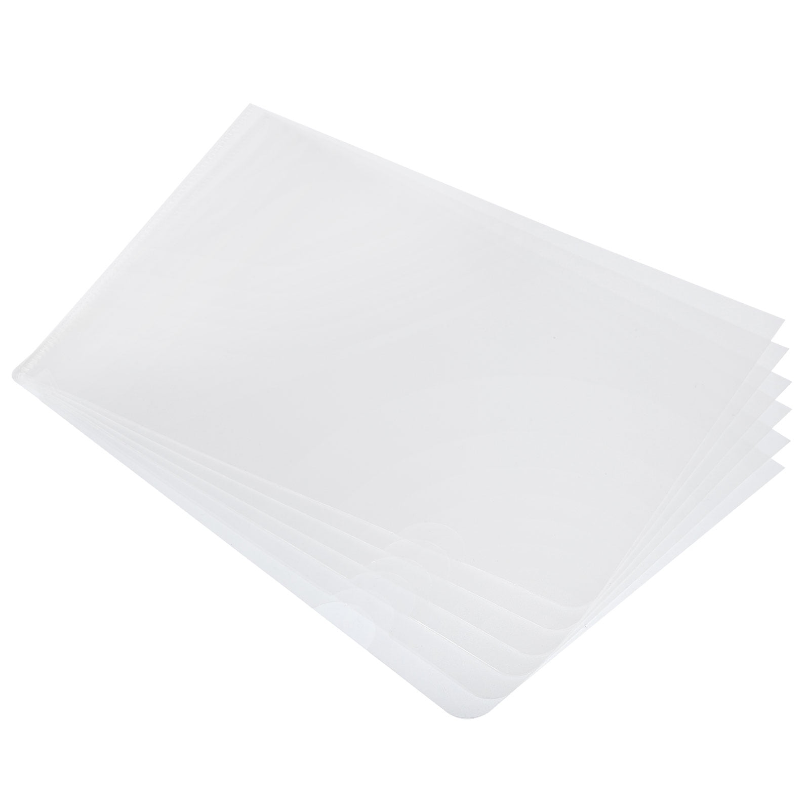 Uxcell L Type Folders A5 Plastic Clear Folder File Jacket Sleeves ...