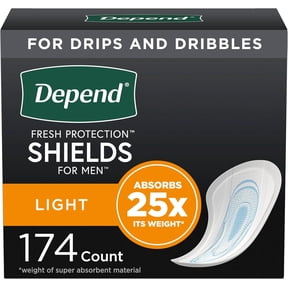 Depend Incontinence Guards, Bladder Control Pads for Men, 104 Count ...