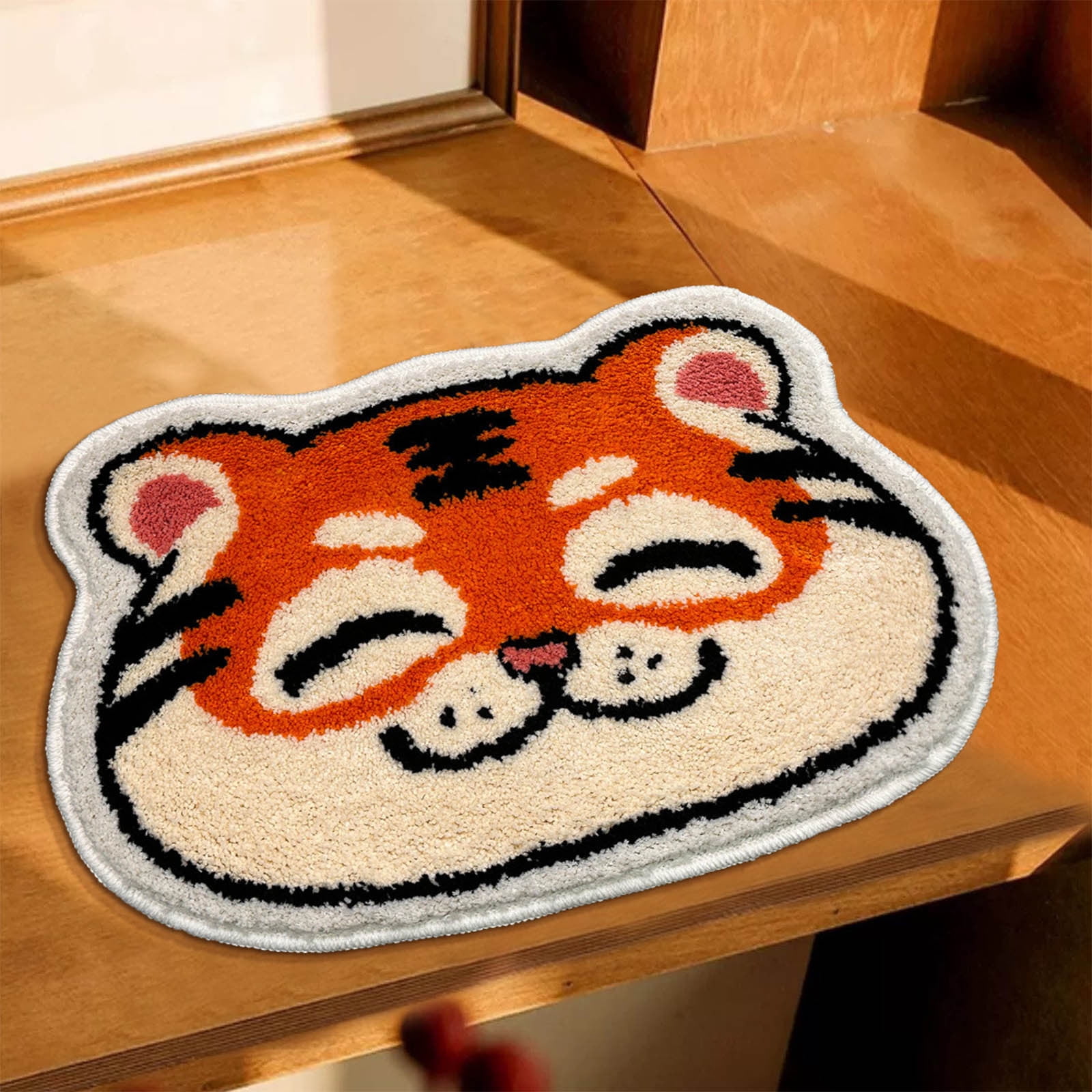 Click here for Wzzjkit Orange Cats Faux Cashmeres Floor Mat Home... prices