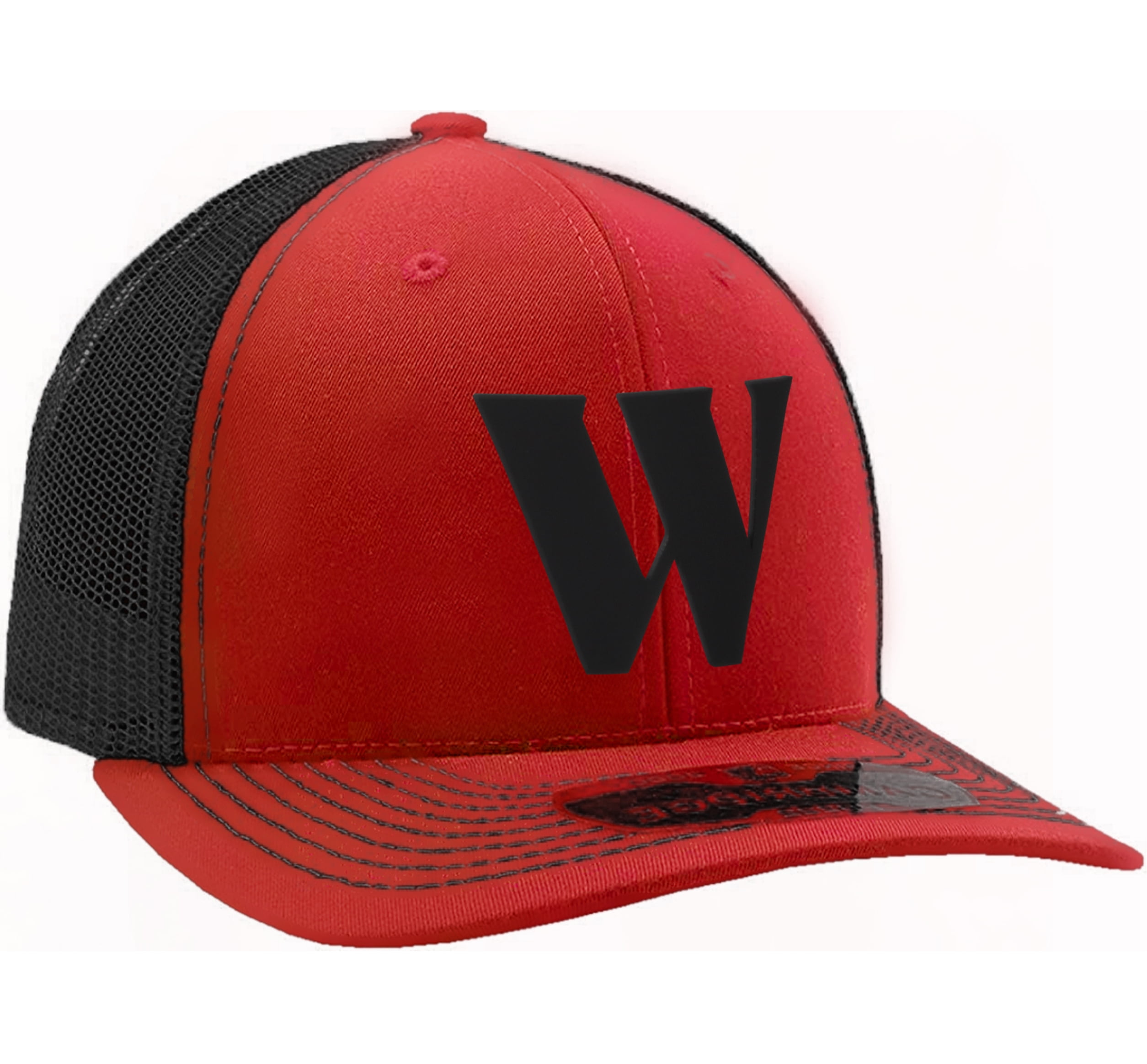 Daxton Baseball Trucker Hat 3D Capital Alphabet Letters Structured Mid ...