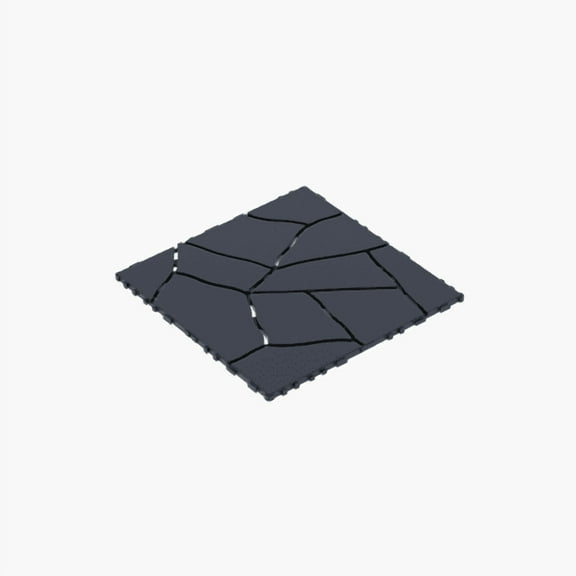 3rd Street Inn Interlocking Slate Stone Tiles (White Stone, 6 Pack ...