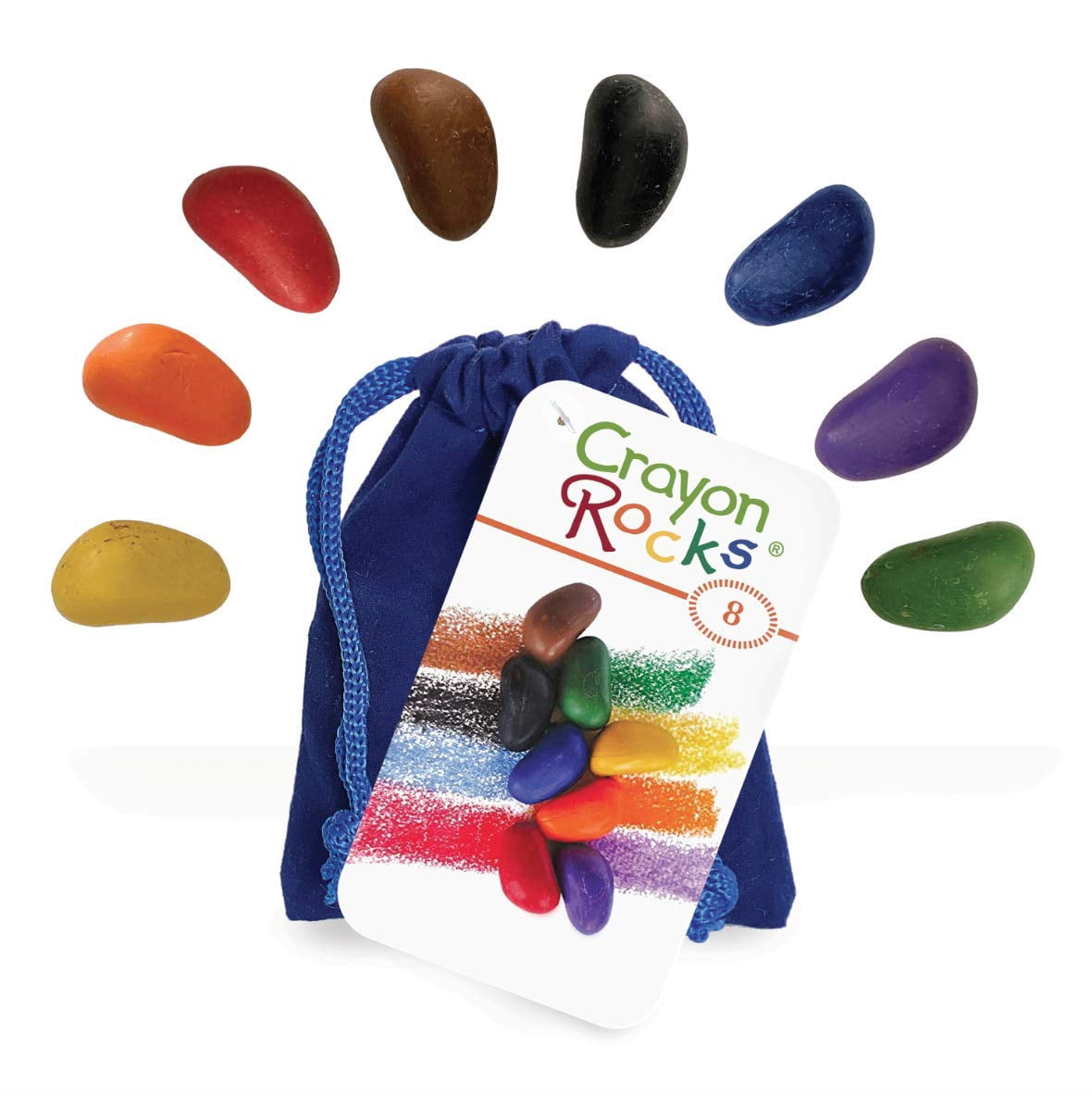 Crayon Rocks Crayones en forma de roca Agarre para trípode de 8 colores ...