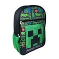 "Minecraft Kids School Backpack 16"" Creepers, Front Pocket, Boom TNT ...