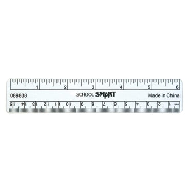 Clear Plastic 6In Ruler - Walmart.com