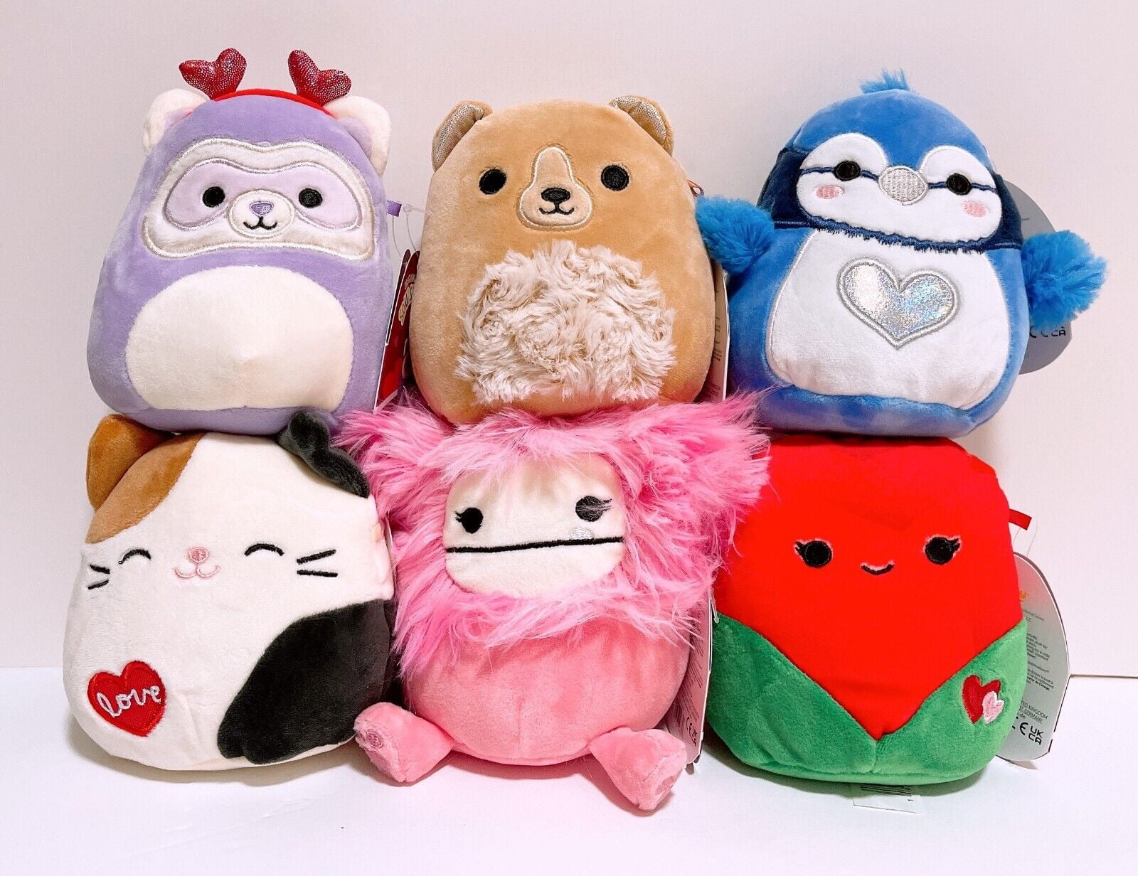 Squishmallows 2023 Valentine B Babs Bigfoot Cat 5" Mini Plush Dolls ...