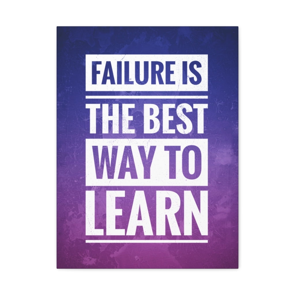 Inspirational Wall Art Failure Is To Learn Motivation Wall Decor for ...