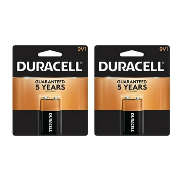 Duracell 9V Alkaline Batteries, CopperTop, Long-Lasting, 2 Pack ...