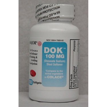 Colace Regular Strength Stool Softener 100mg, 10 Capsules - Walmart.com