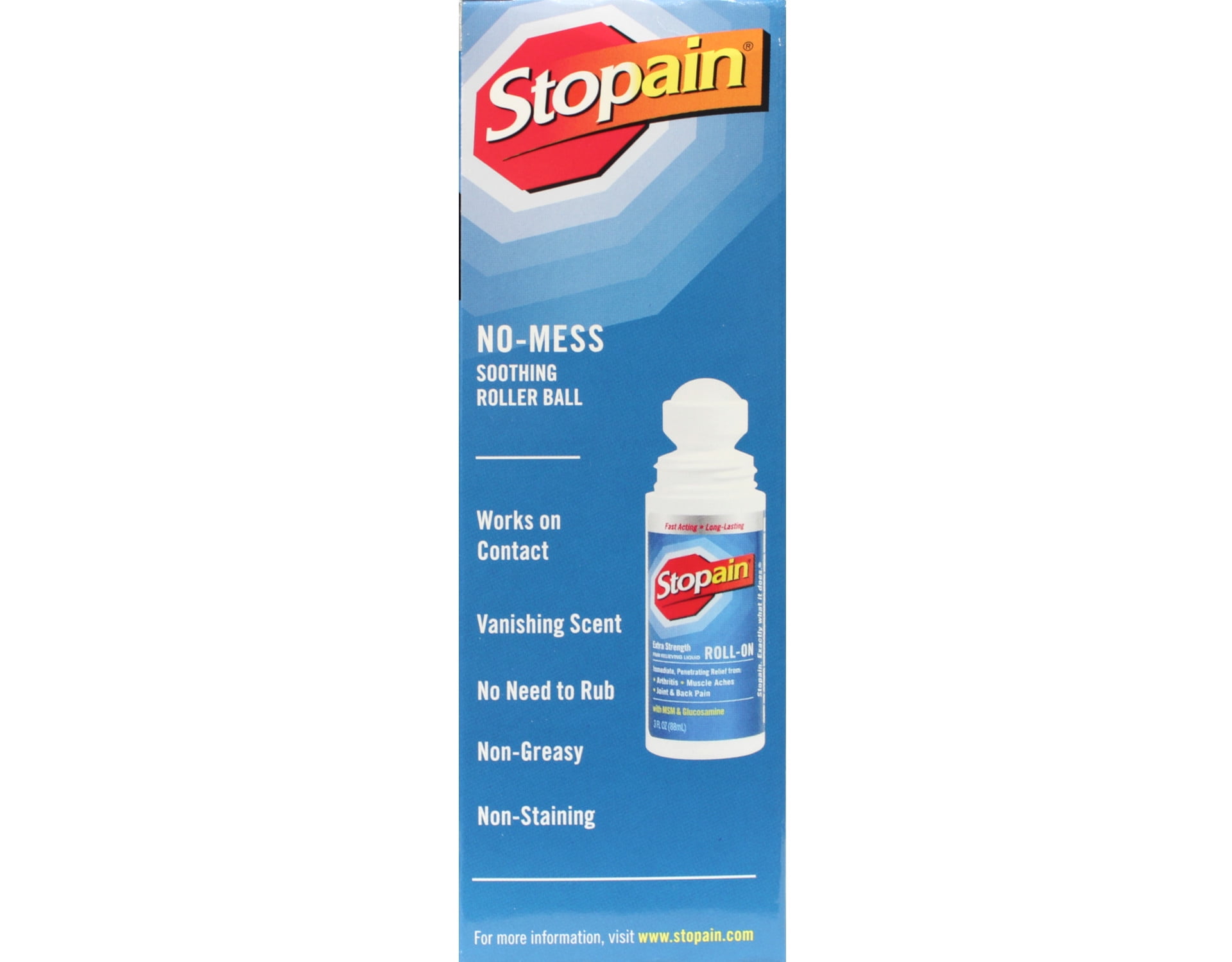 Buy stopain extra strength pain relief roll-on 3 ounce (2 count ...