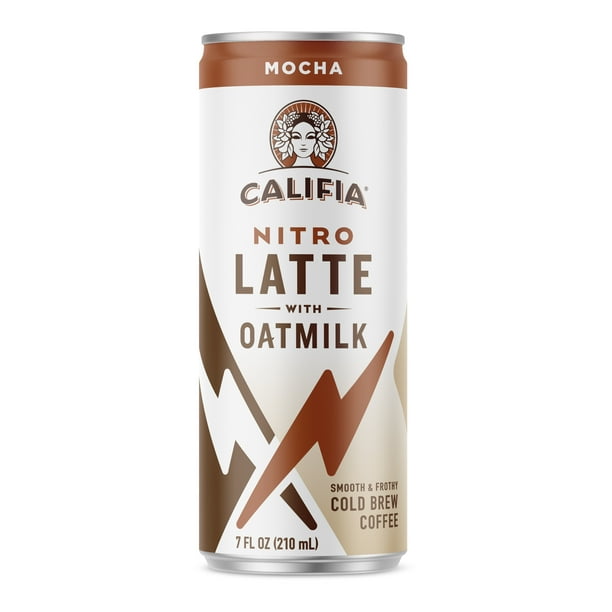 Califia Farms - Nitro Cold Brew Coffee, Mocha, Oat Milk Latte - 7 Oz ...