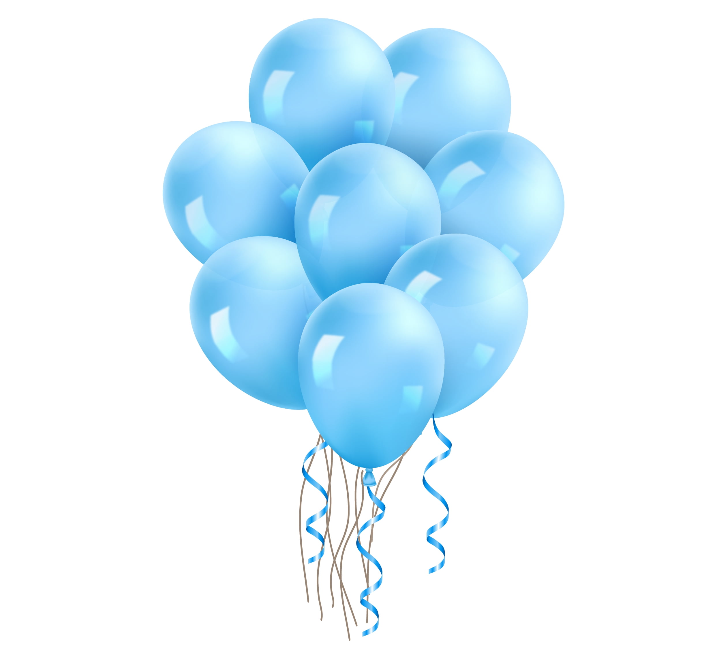 12 inch Balloons 100 pcs - light blue - Walmart.com