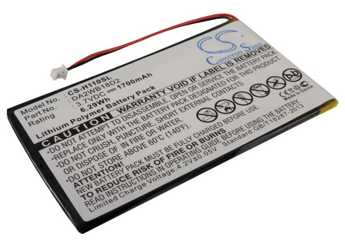 Battery for iRiver H110 H120 H140 H320 H340 20GB MP3 Player DA2WB18D2 ...