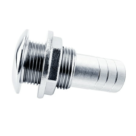 Sailomarn Stainless Steel Straight Thru-Hull Valve Fitting Water Outlet ...
