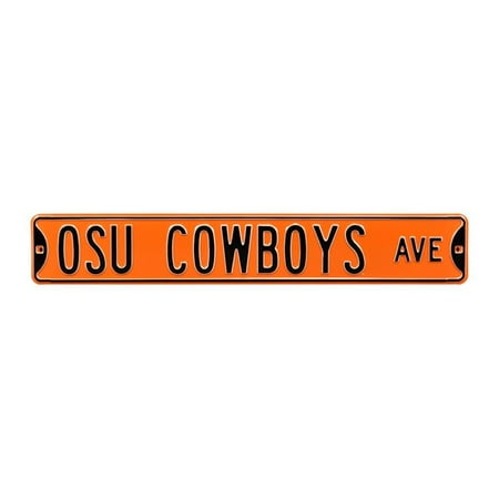 Authentic Street Signs 70042 OSU Cowboys Avenue Orange Street Sign ...