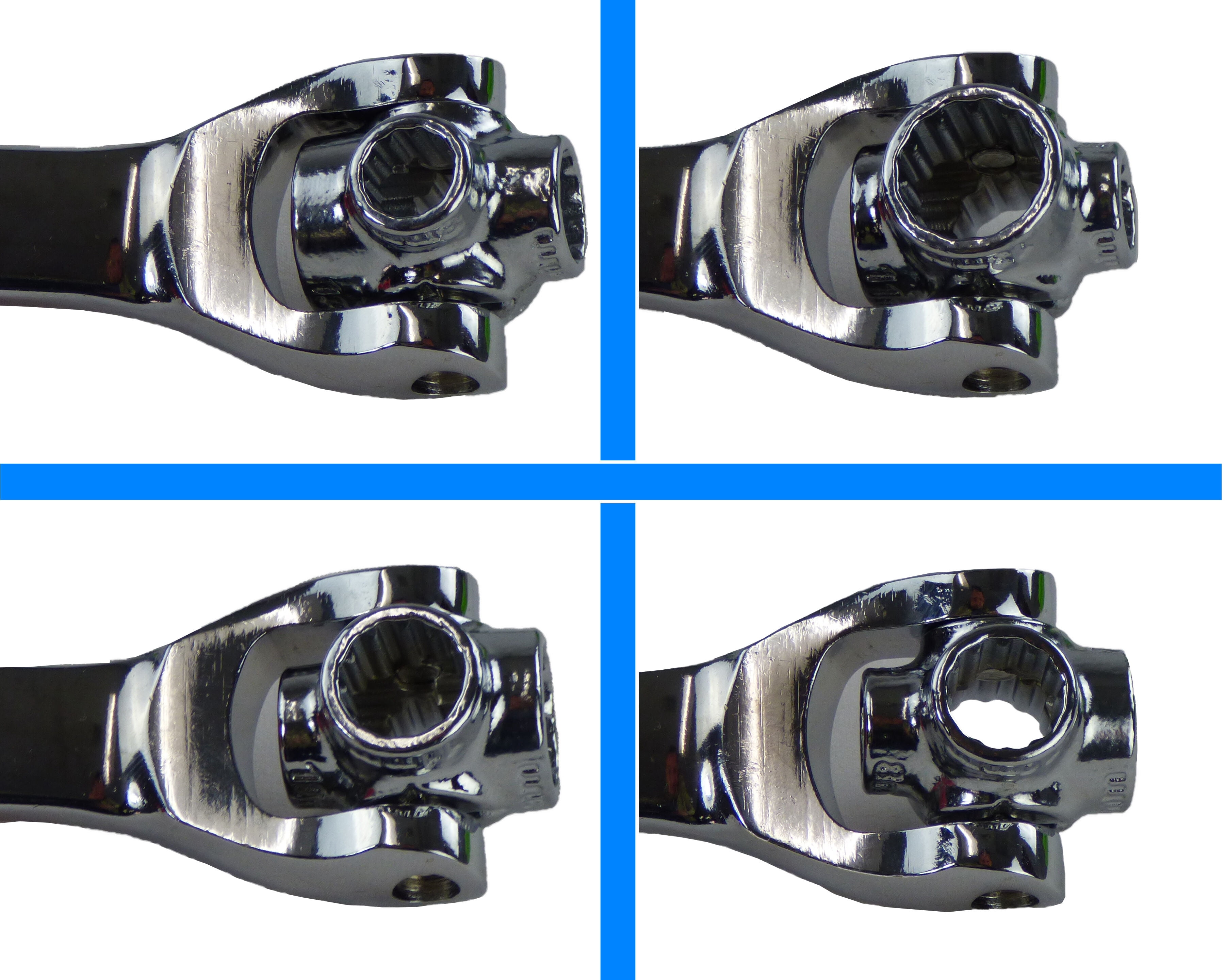 Buy 2 Universal Hand Wrench 48 Tools in One Socket Ratchet - 360 Degree ...