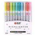 Dual Tip Highlighter Marker Set,Quick Dry Non Bleed Assorted Color ...