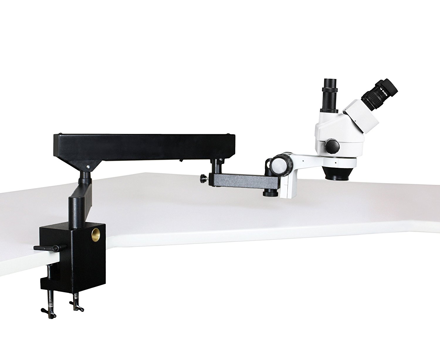 Vision Scientific Trinocular Zoom Stereo Microscope, 10x WF Eyepiece, 0 ...