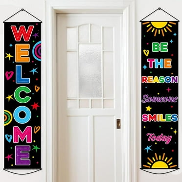 2 Pack Classroom Welcome Banner Poster Back to School Banner ...