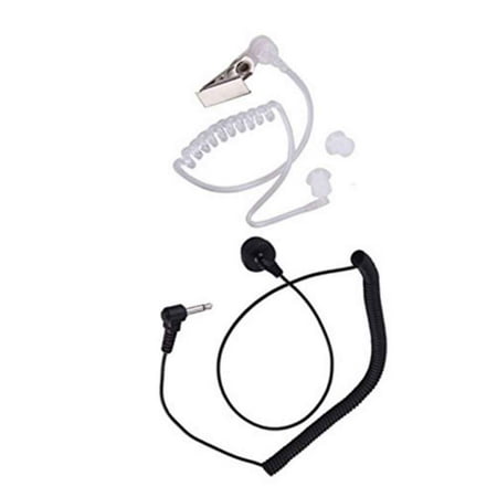3.5mm Single Listen Receive Only Covert Acoustic Tube Earpiece Headset ...