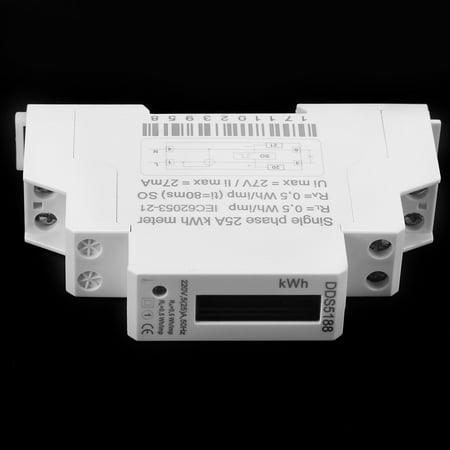 DIN-Rail Electric Meter, High Overload High Killawatt Meter Beautiful ...