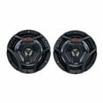 JVC drvn Series Marine/MotorSports 6.5" 150-Watt 2-Way Coaxial Speakers (Black), CS-DR6200M ...