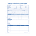 Adams Application for Employment Forms, 3-Hole Punched, Legal ...