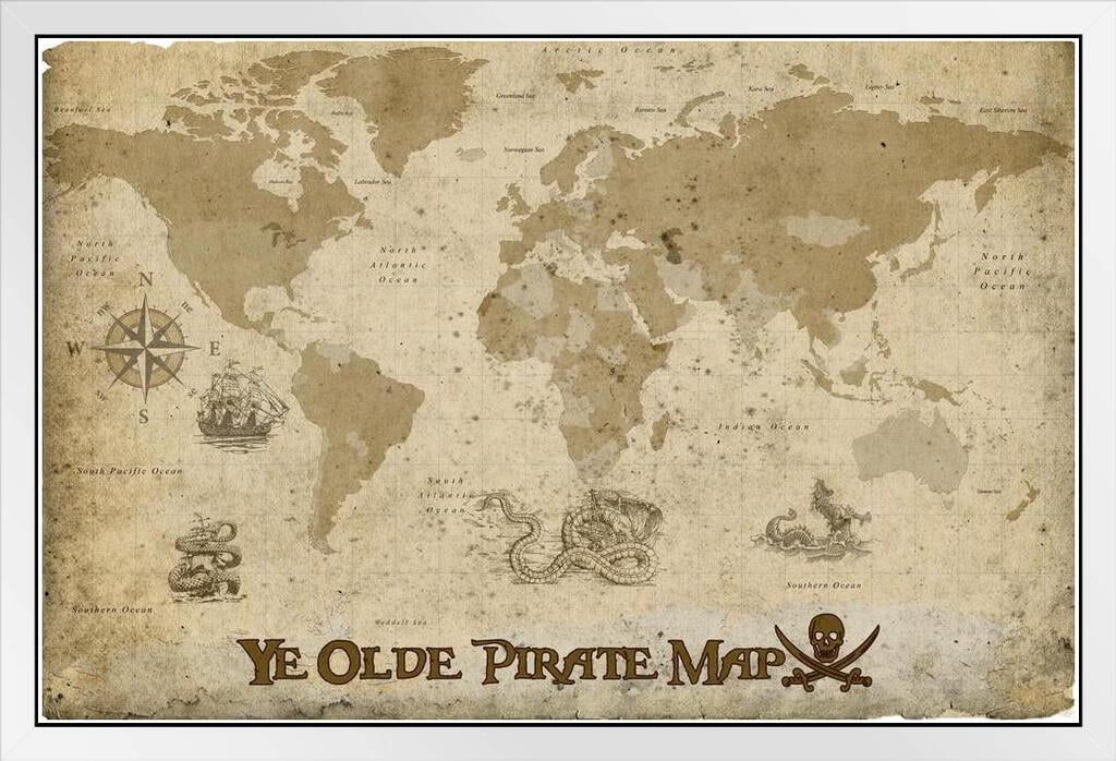 Old World Pirate Maps