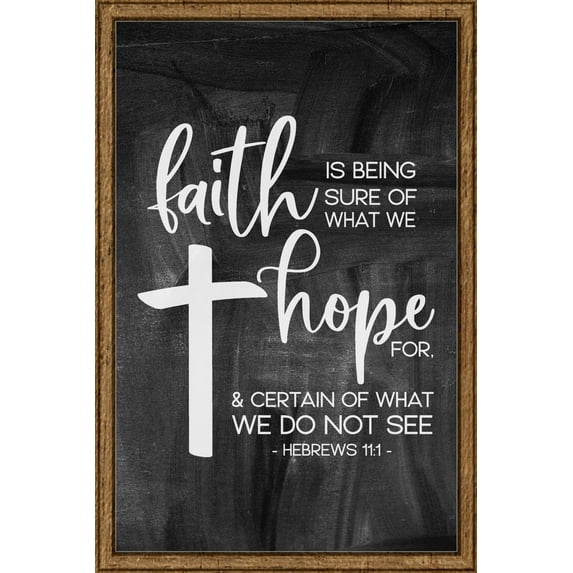 Faith is being sure of what we hope for Hebrews bible verse Tin Sign ...