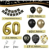 Duzziyyaa 60th Birthday Party Decorations ,77PCS 60th Birthday Banner ...