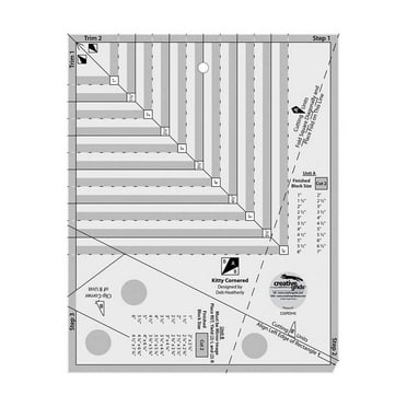 Creative Grids 60 Degree Diamond Ruler - Walmart.com