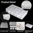 Plastic Grid Storage Box 15 Grids Clear Storage Transparent Container ...