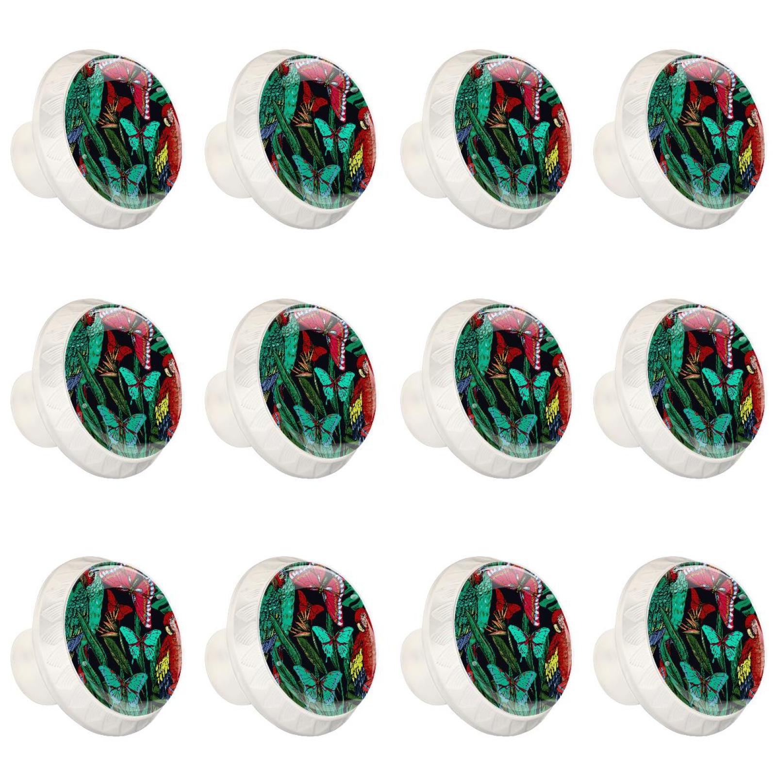 12 Pcs Parrot Knobs for Kitchen Cabinet Cupboard Dresser Bookcase ...