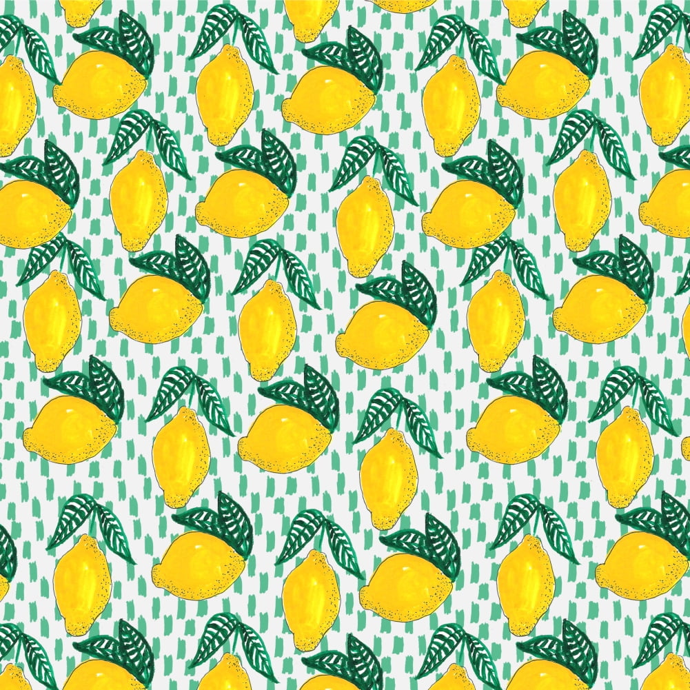 Lots of Lemons Pattern Premium Roll Gift Wrap Wrapping Paper - Walmart.com