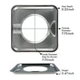 Range Kleen Heavy Duty Chrome Plated Gas Range Drip Pan, Square 7.75 ...
