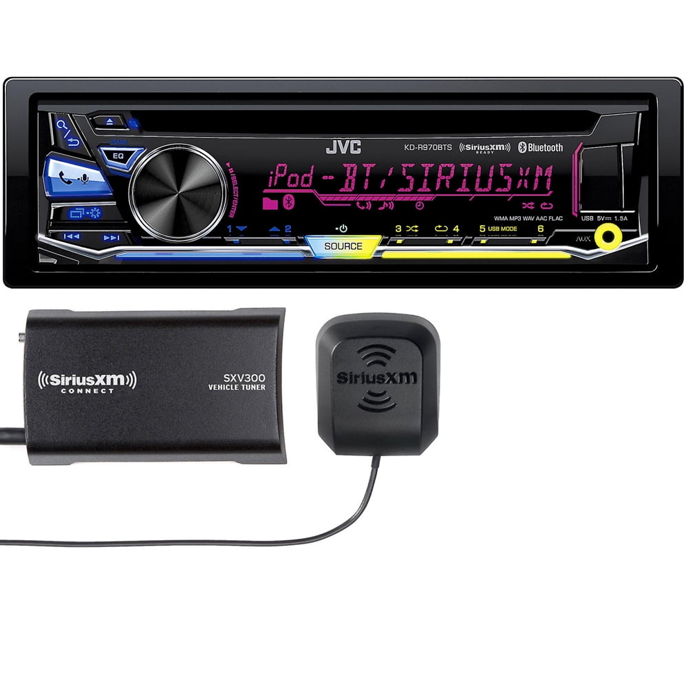 JVC KD-R970BTS CD with SXV300 Sirius XM Tuner - Walmart.com - Walmart.com