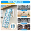 Fichiouy Al-Mg Portable Wall Mounted Expansion Folding Step Loft Stairs ...