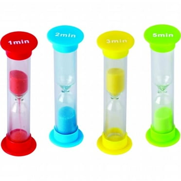 6 Pcs Plastic 1 Minute Sand Timer Sandglass Hourglass Sand Clock, Blue ...
