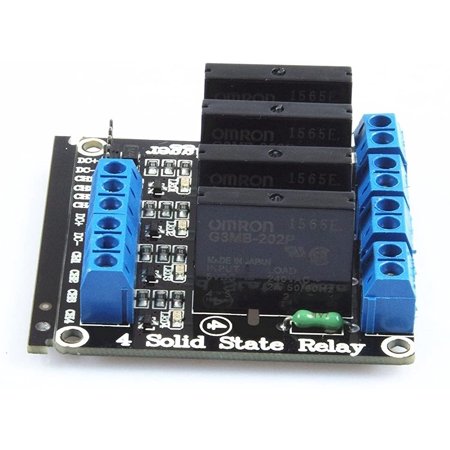 5V 4 Channel SSR Solid-State Relay High Level Trigger Professional 240V ...