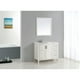 Brooklyn + Max Wilshire 42" Rounded Front Bath Vanity in Soft White ...