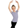 Naittoop Ballet Top for Girls Short Sleeve Practice Costumes Dance Top ...