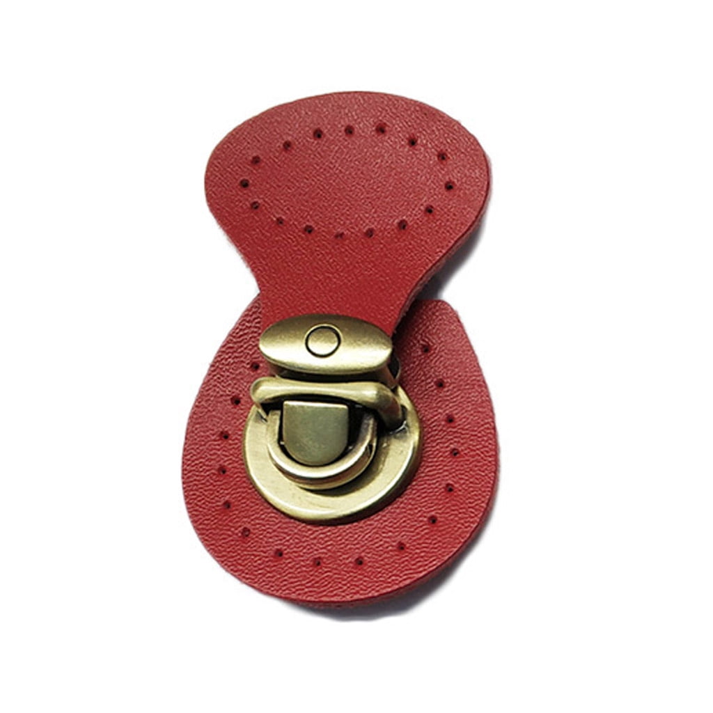 Buy TIERPOP Faux Leather Magnetic Button Lock Bag Snap Closure Buckle ...