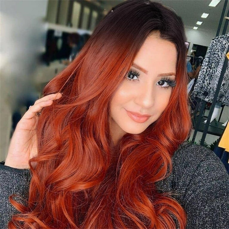 Long Dark Red Hair On Black Women