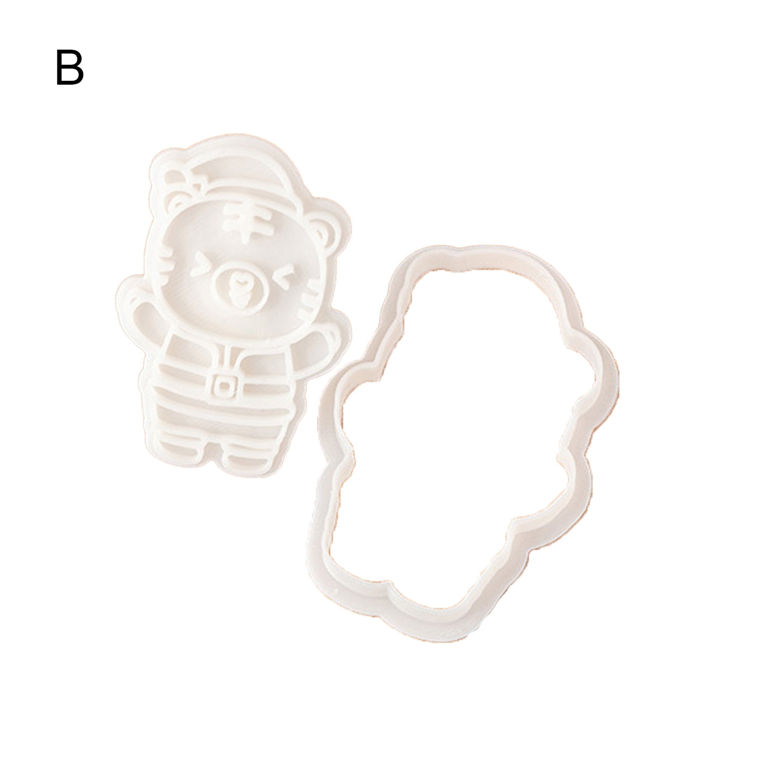 ENJOYW Tiger Pattern Cookie Cutters Reusable PLA Sweet Pastry Baking ...
