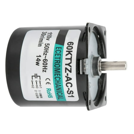 AC Synchronous Motor, Low Speed Motor 14W Permanent Magnet Central ...