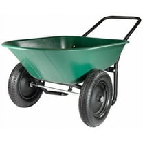 Green Thumb 70008 2 Wheel Poly Wheelbarrow - Walmart.com
